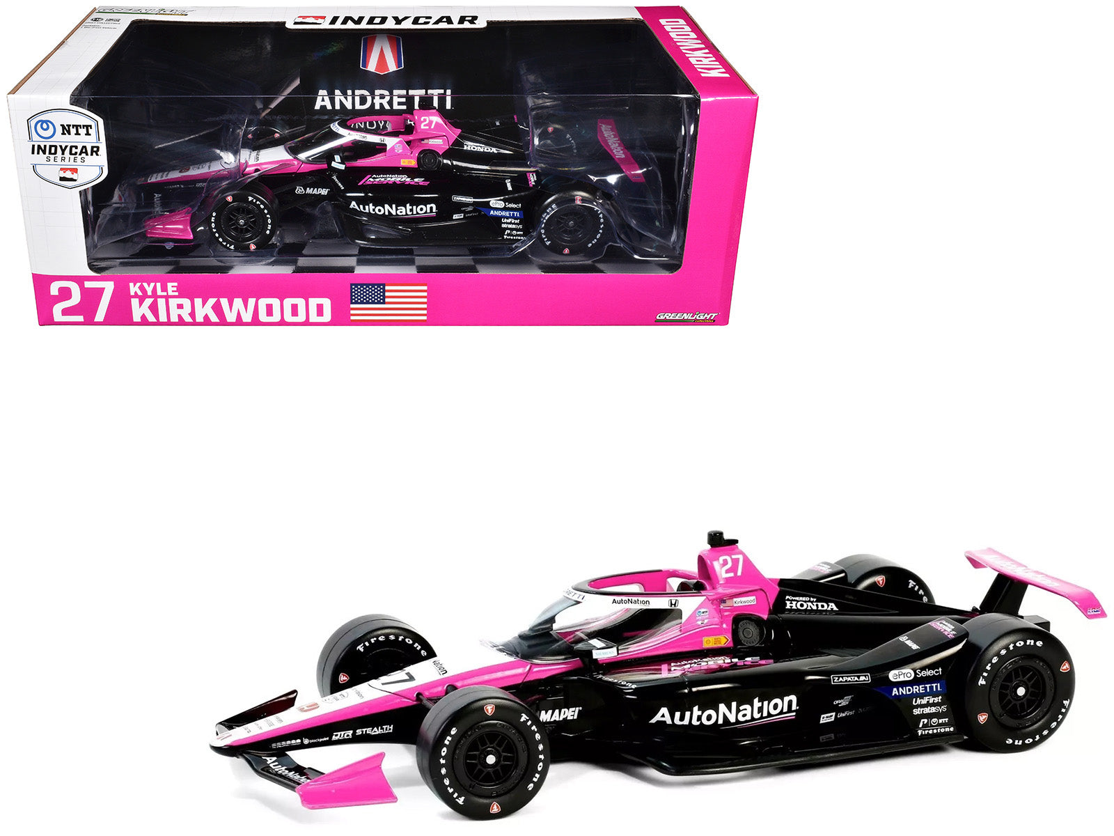 Dallara IndyCar #27 Kyle Kirkwood AutoNation Andretti Autosport NTT ...